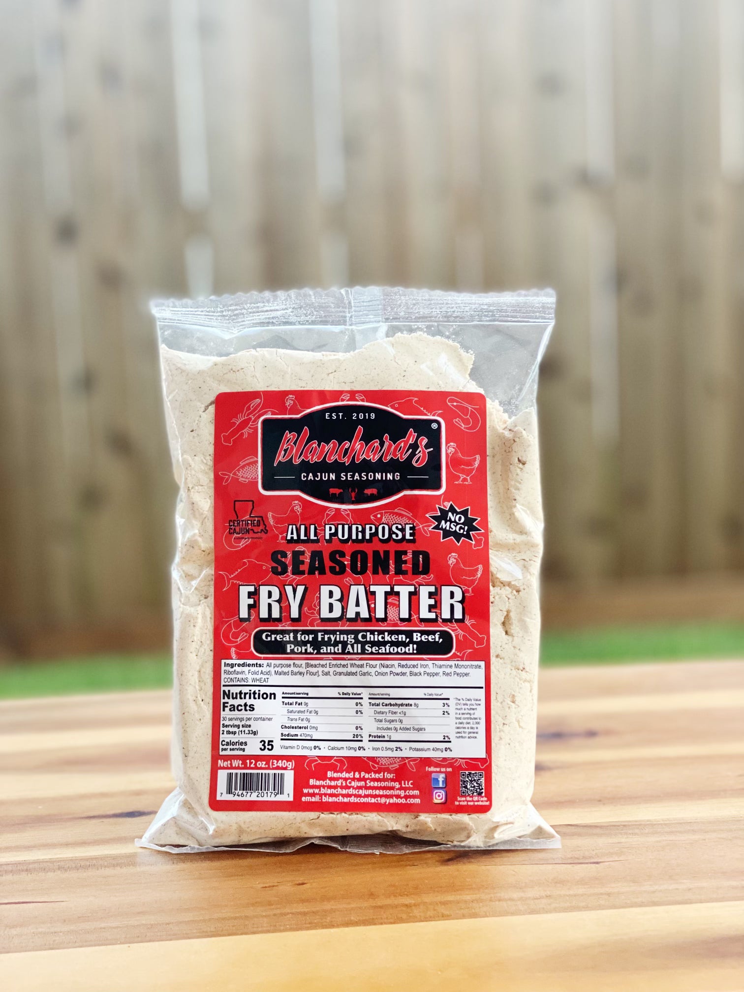 12 oz bag of our Seasoned All Purpose Fry Batter – Blanchard's Cajun ...